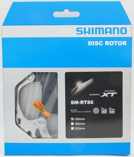 New Shimano Deore XT/Saint SM-RT86-S Ice-Tec 6 Bolt Rotor 160mm, NIB | eBay