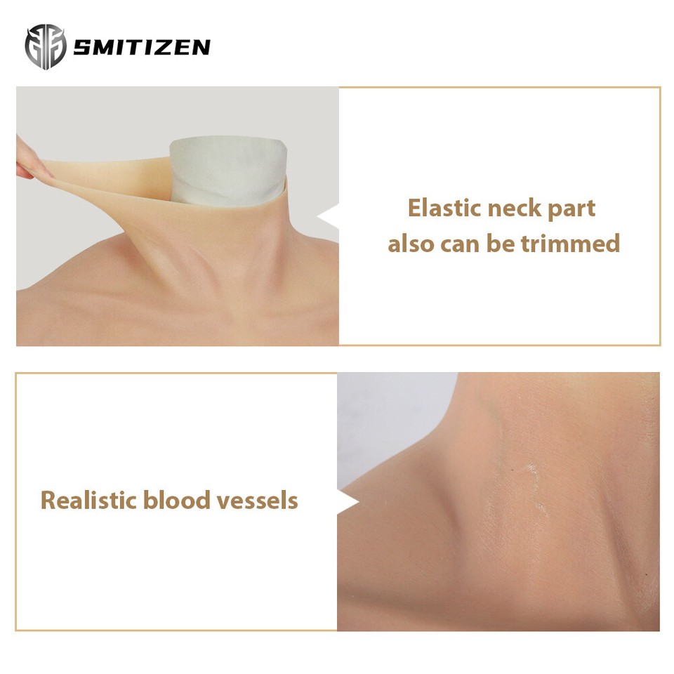 SMITIZEN Silicone Men Fake Chest Full Body Muscle Suit Macho Cosplay ...