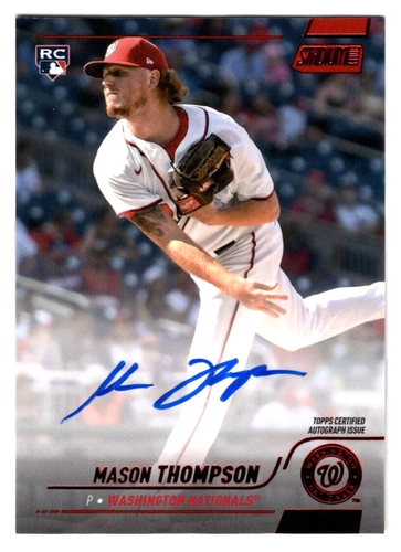 Mason Thompson 2022 Stadium Club Red Foil Rookie Autograph SP 7/50 ...