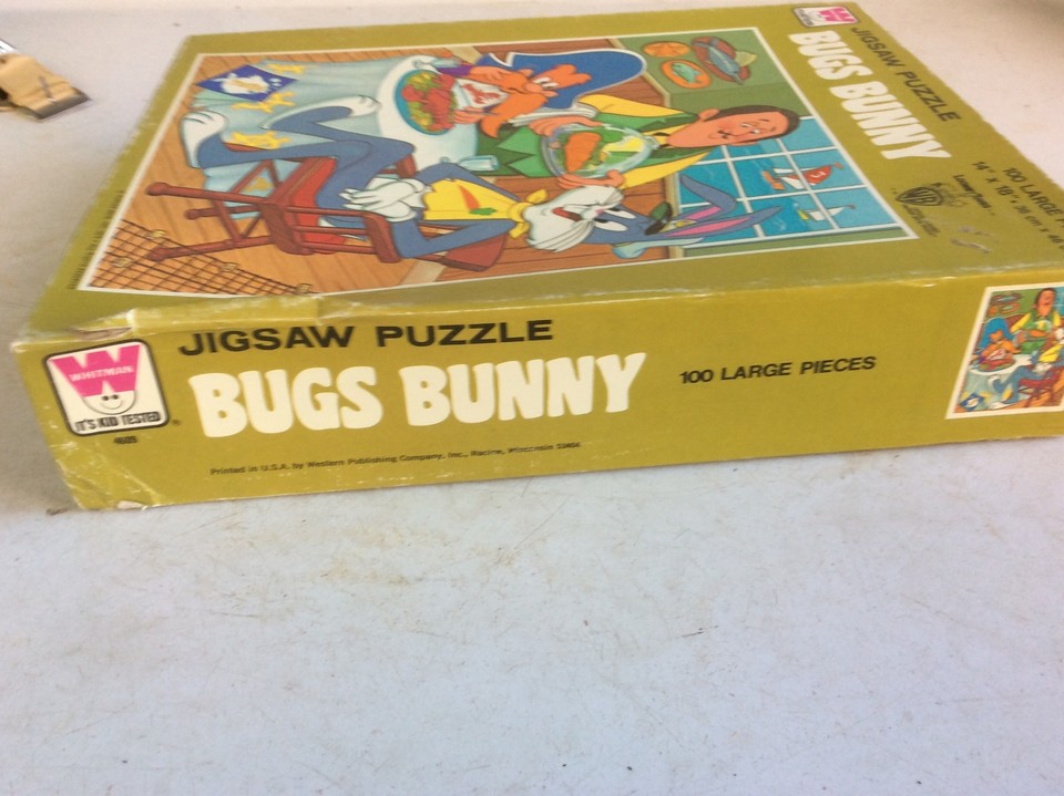 Whitman Looney Tunes Bugs Bunny 4609 Jigsaw Puzzle Vintage NIB | eBay
