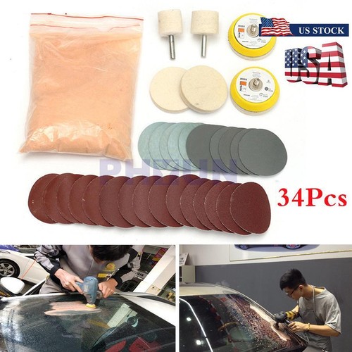 34x Car Windshield Deep Scratch Remover Cerium Oxide Powder Glass ...