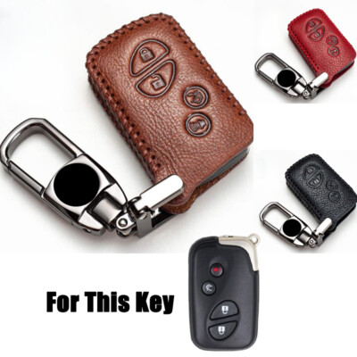 Genuine Leather Car Key Fob Case Cover For LEXUS RC LS LX ES GS RX ...