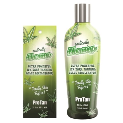 Pro Tan Radically Hemp gelee sunbed accelerator lotion cream sachet or ...