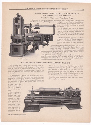 1926 BOSTON, MASS KINNEY MFG. CO. ROAD MATERIAL ADD POWERS HIGHWAY ...