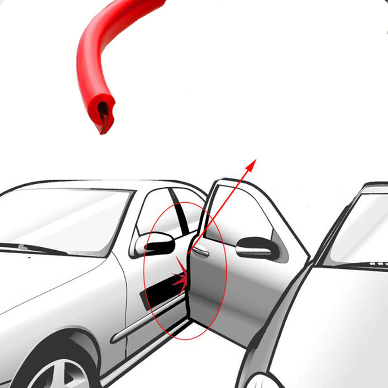 5M U Shape U Shape Car Door Moulding Rubber Scratch Protector Strip ...