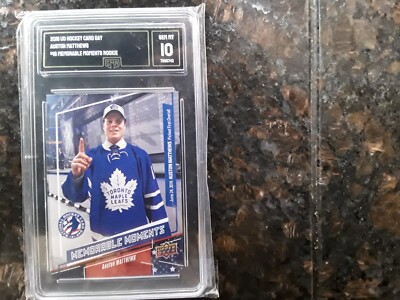 2016 UD Hockey card day Auston Matthews GMA Gem mint 10 #18 Rookie | eBay