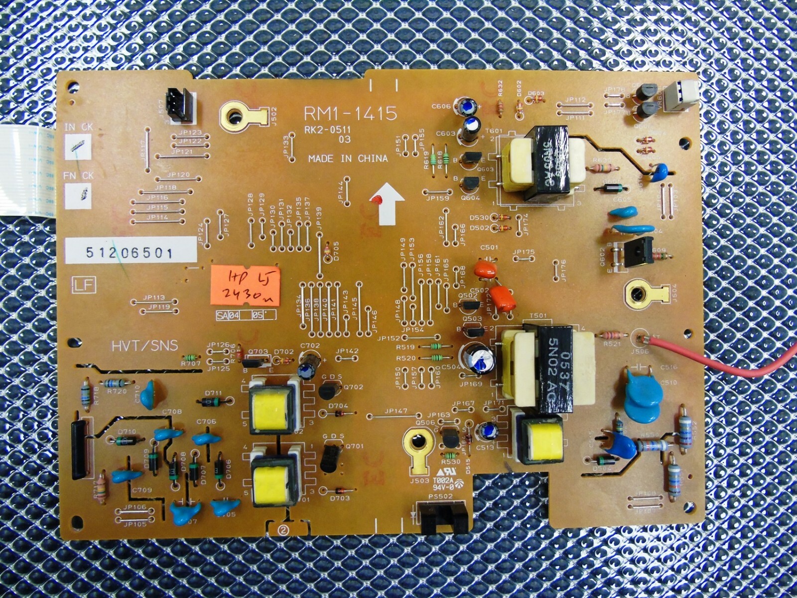 HP LJ 2430n Laserjet Printer HVPS High Voltage Power Supply - RM1-1415 ...