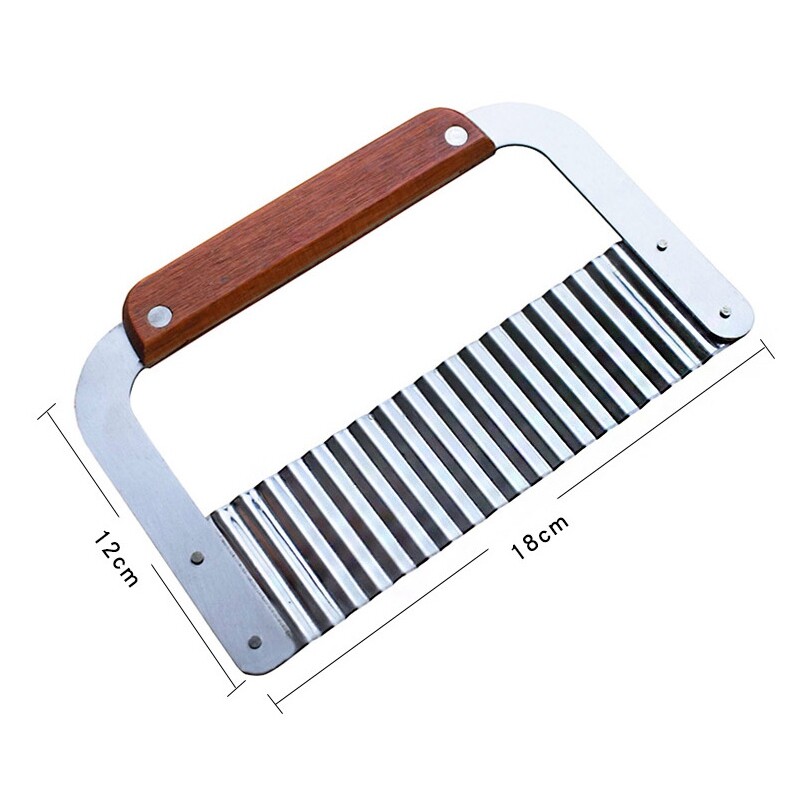 Crinkle Wavy Cutter Vegetable Potato Chip French Fry Stainless Steel ...
