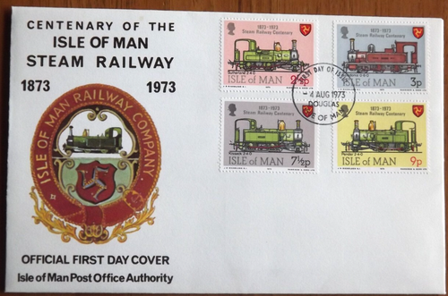Isle of Man - I.O.M. Steam Railway Centenary - 4 Aug 1973 - FDC ...