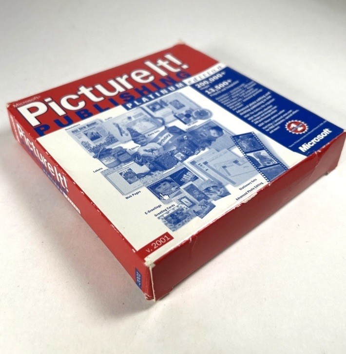 Microsoft Picture It! Publishing Platinum v. 2001 PC 7 CDs Vintage ...