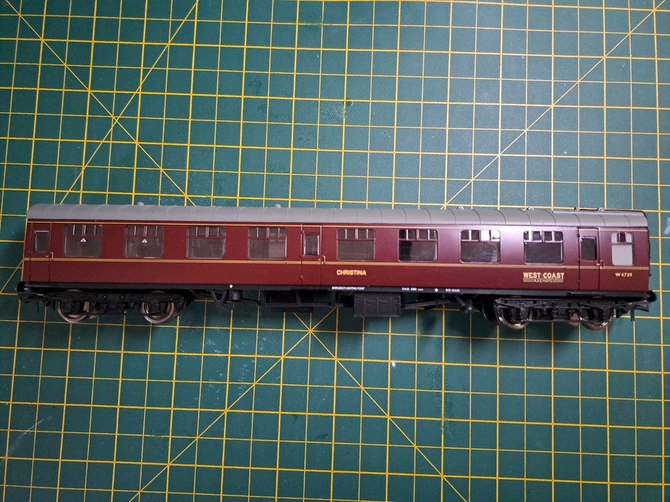 Bachmann Mk1 Br Moroon Coach E24945 with realtec wcrc transters | eBay UK