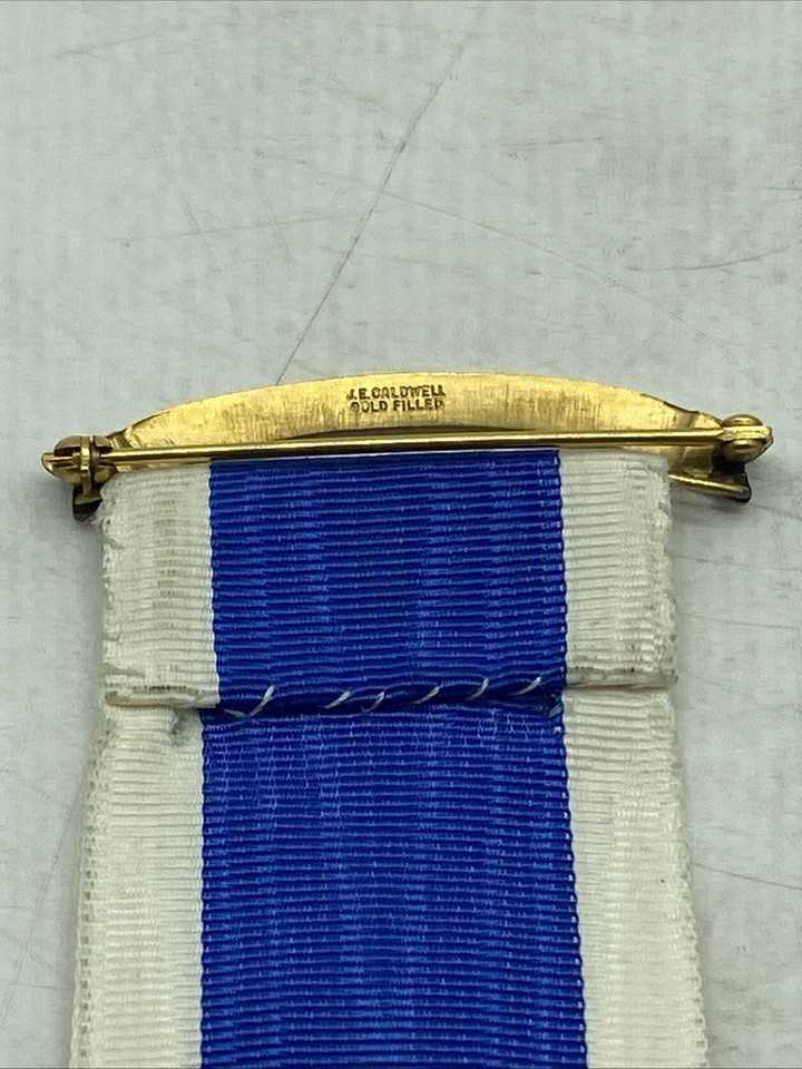 Gold-Filled DAR Daughters of the American Revolution Ribbon Medal Pin 5 ...