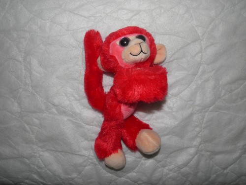 Wild Republic Red Monkey Slap Bracelet Wrist Huggers Plush 8” Toy ...