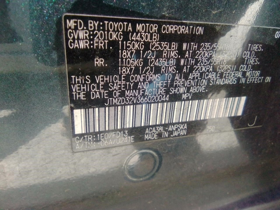 Airbag Driver Air Bag Electric EV Driver Roof Fits 06-14 RAV4 30039630 ...