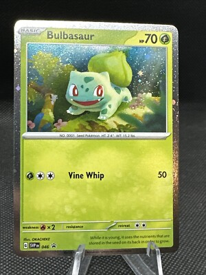 Pokémon 151 TCG Bulbasaur Promo Cosmo Holo Galaxy Swirl Variant NM SV ...