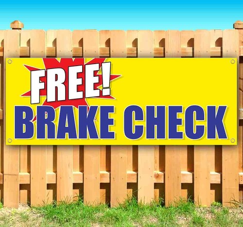 FREE BRAKE CHECK Advertising Vinyl Banner Flag Sign Many Sizes AUTO | eBay