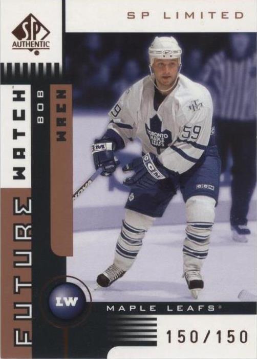 2001-02 SP Authentic - Future Watch Bob Wren #174 SP Limited /150 (RC ...