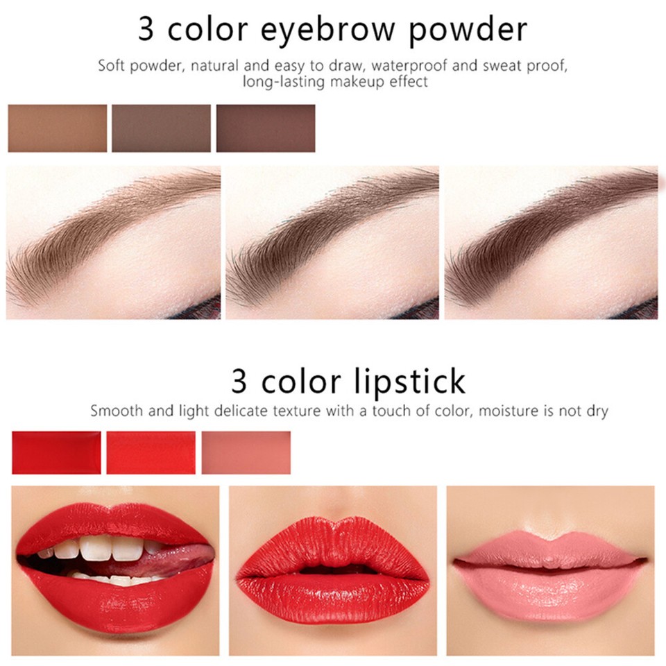 Miss Rose 68 Color Makeup Kit Set Palette Waterproof Eye Glitter Powder ...