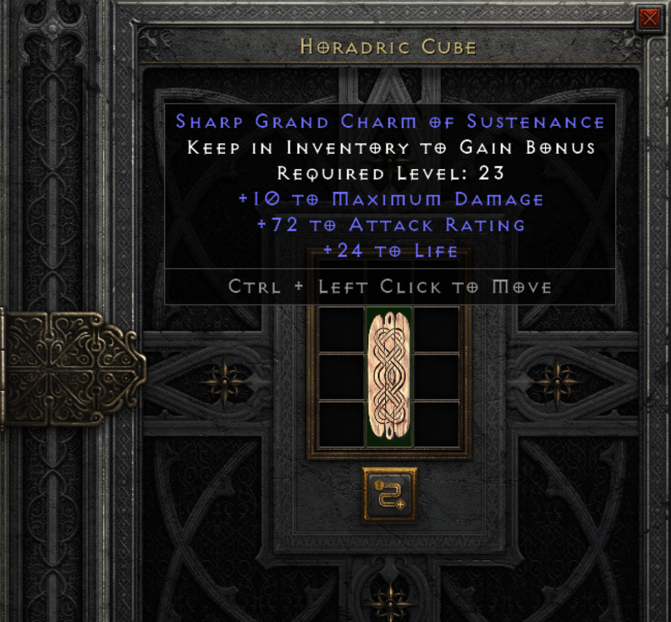 PC PS4 PS5 XBOX SWITCH NL Grand Charm Max Dmg AR Life DIABLO 2 ...