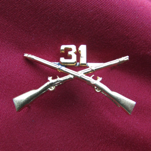 Rare WW2/Korea/Vietnam US Army 31st Infantry Officer Collar Insignia ...