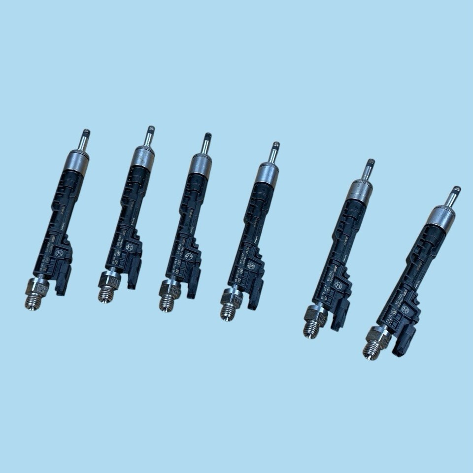 EU6 N55 Fuel Injector Set of (6) 7597870 OEM BMW E71 F30 F10 F01 335i ...