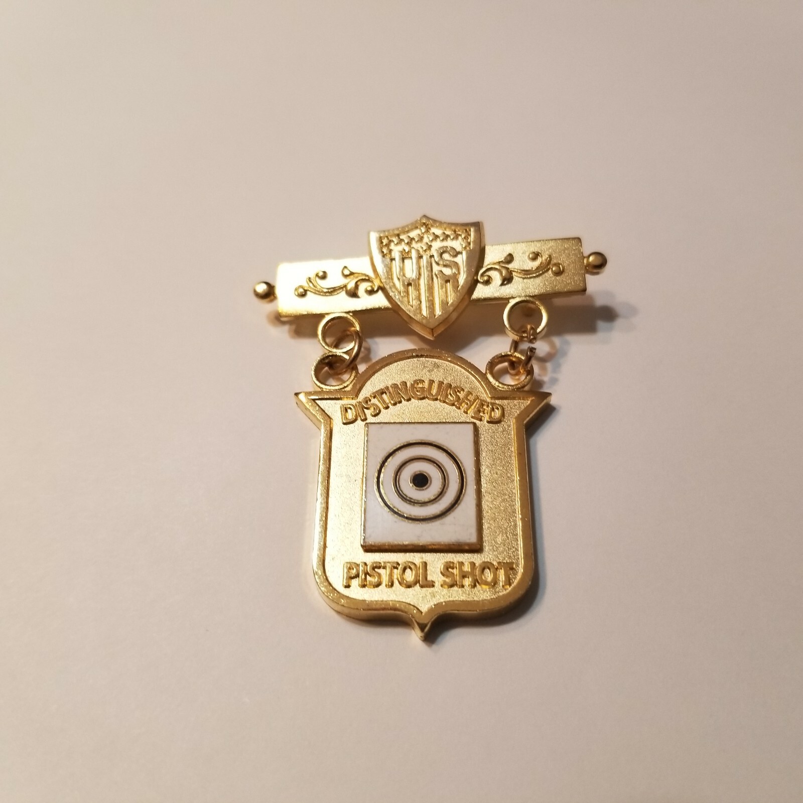 US Civilian Distinguished Pistol Shot Badge Made In USA 1.5"x2" | eBay