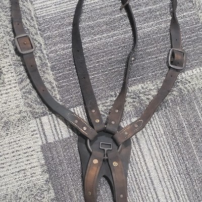 VTG /Antique Horse Tack-Leather Saddle Breeching -Western-Rustic-Barn ...