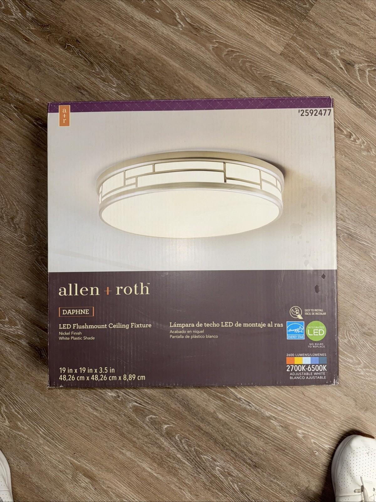 allen+roth: CAROLINE LED Flushmount Ceiling Fixture(Chrome Finish ...