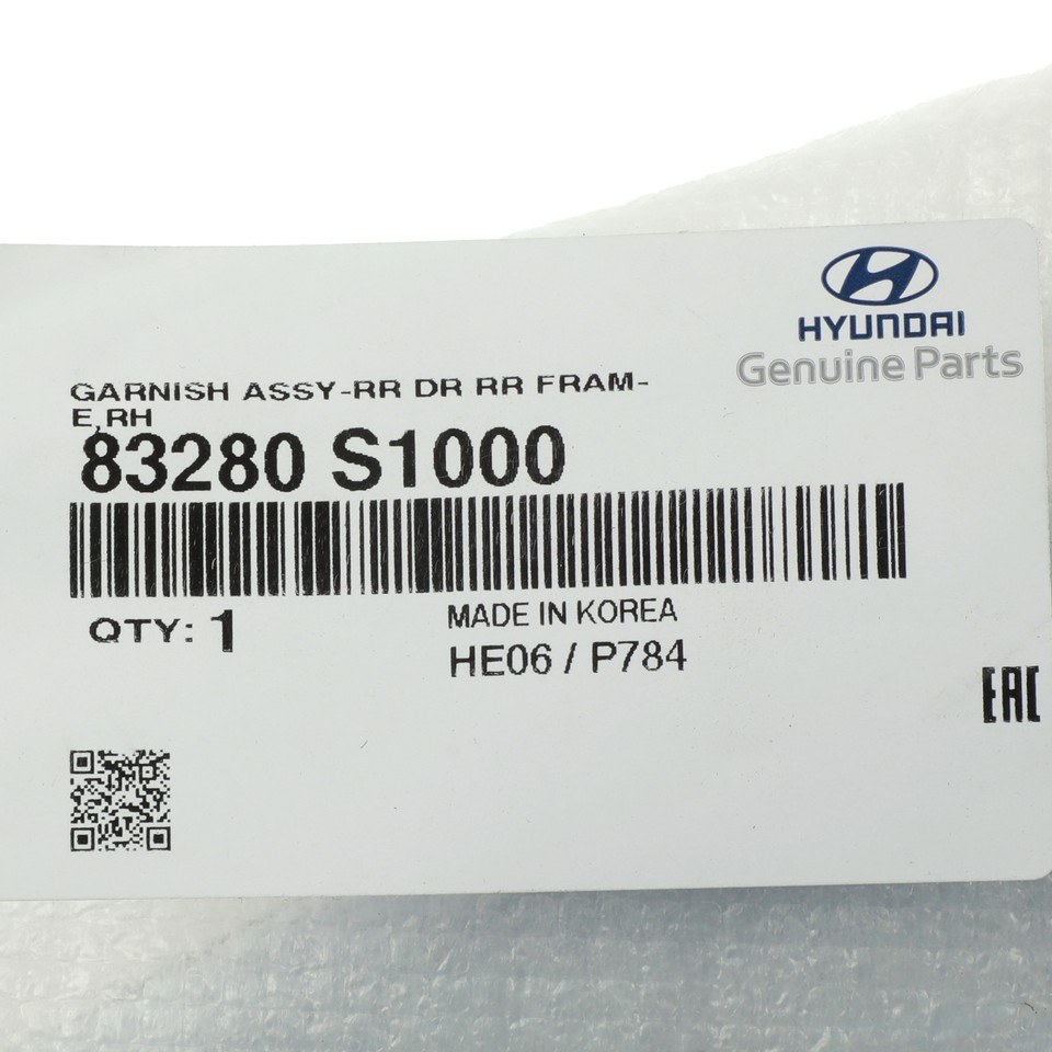 OEM NEW HYUNDAI 2019-2022 Santa Fe Corner Applique Rear Door RH Side ...