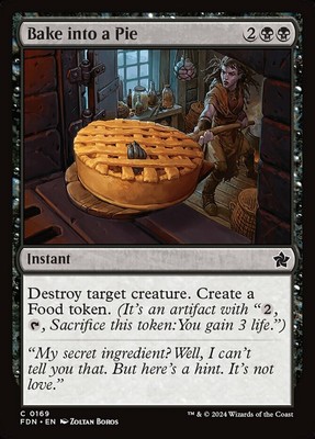 Bake into a Pie - Foil - Foundations #0169 MTG Magic The Gathering | eBay