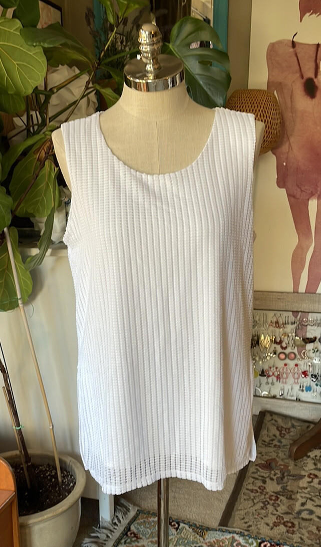 Alfani “Desert Ivy” bright white blouse Women Large New with tags | eBay