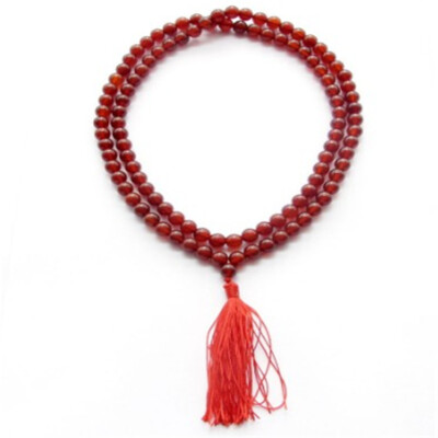 8mm Carbuncle Necklace spirituality Fancy mala Healing Buddhism Lucky ...