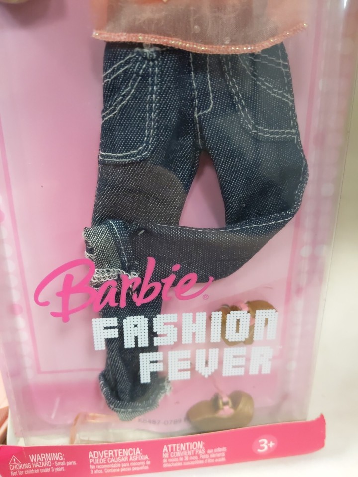 NEW Mattel Barbie 2006 Fashion Fever Jeans, Blouse, Purse, Sunglasses ...