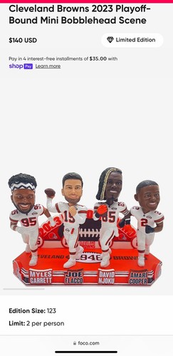 Myles Garrett Joe Flacco Amari Cooper David Njoku Playoff Browns ...