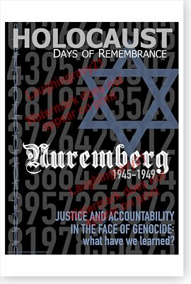 2011 Holocaust Days Of Remembrance Nuremberg Trials Poster | eBay