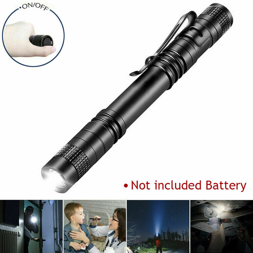 2x 1000000LM Tactical Flashlight Mini Small LED Torch Tiny Super Bright ...