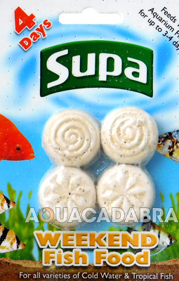 SUPA WEEKEND HOLIDAY FISH FOOD VACATION BLOCKS TROPICAL COLDWATER 4 DAY ...