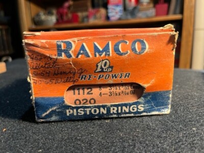 Vintage NOS Ramco Piston Rings Stock No 1112 1951-54 Henry J | eBay