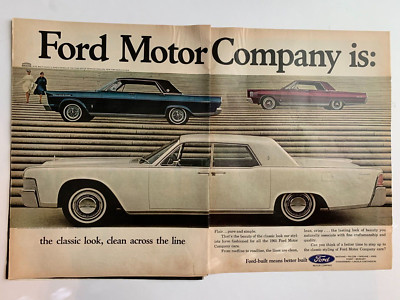 Ford Motor Company Print Ad 14inx20in Lincoln Mercury Ford Life ...