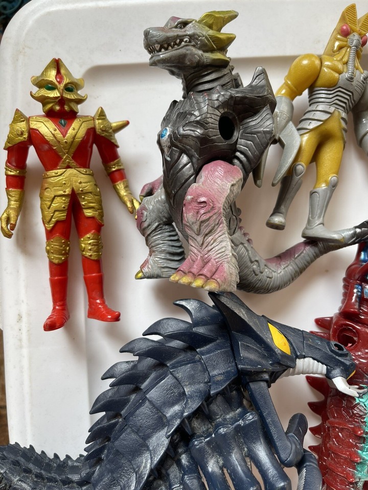 Bandai Ultraman Kaiju Monster Vinyl Lot Of 11 For Parts Restoration ...