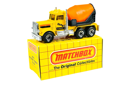Matchbox Superfast MB19 Peterbilt Dirty Dumper Cement Truck w/Yellow ...