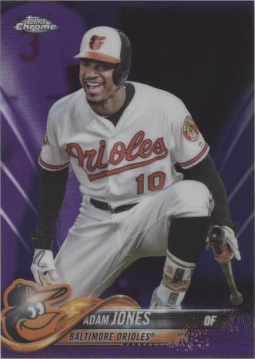 2018 Topps Chrome - Adam Jones #138 Purple Refractor /299 for sale ...