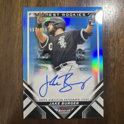 2022 Topps Finest - Jake Burger On Card Autograph 92/150 RC | eBay