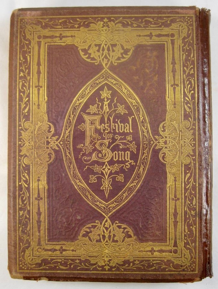 Festival Of Song Antique Book 1866 Frederick Saunders Evening Poets (O ...