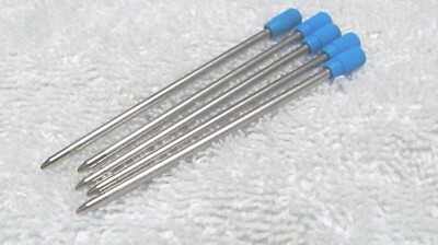 5 SHORT MINI PEN REFILLS BLUE INK 2 3/4" 70MM FITS ZOOM 414 707 717 ...