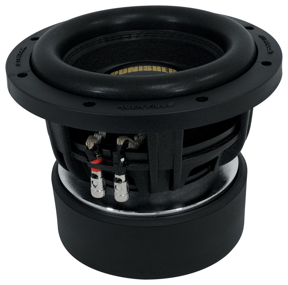 Rockville Punisher 8D2 8" 3000w Peak/750w RMS Competition Car Audio ...