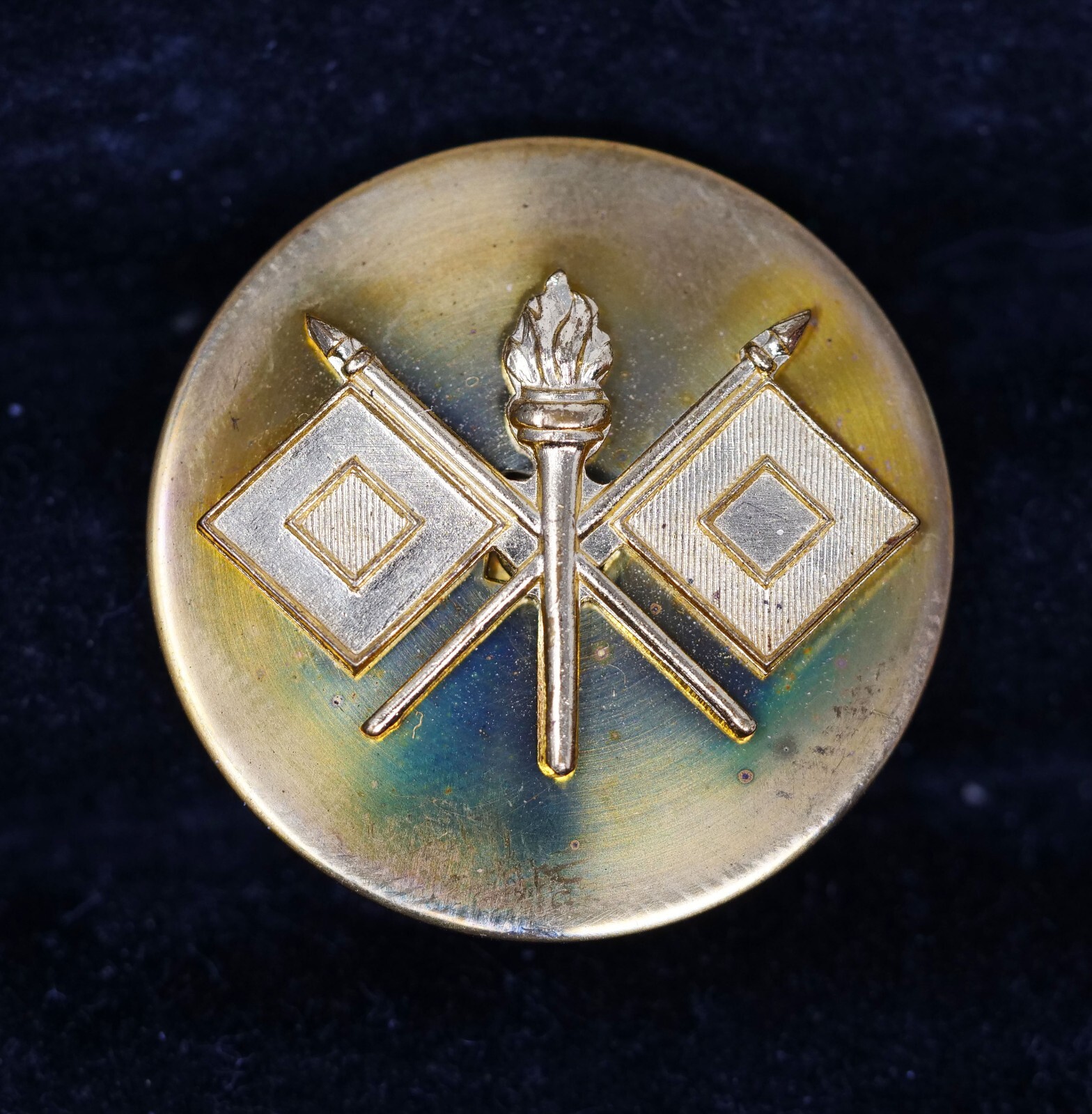 US Army Signal Corps Collar Pin Includes backings | eBay