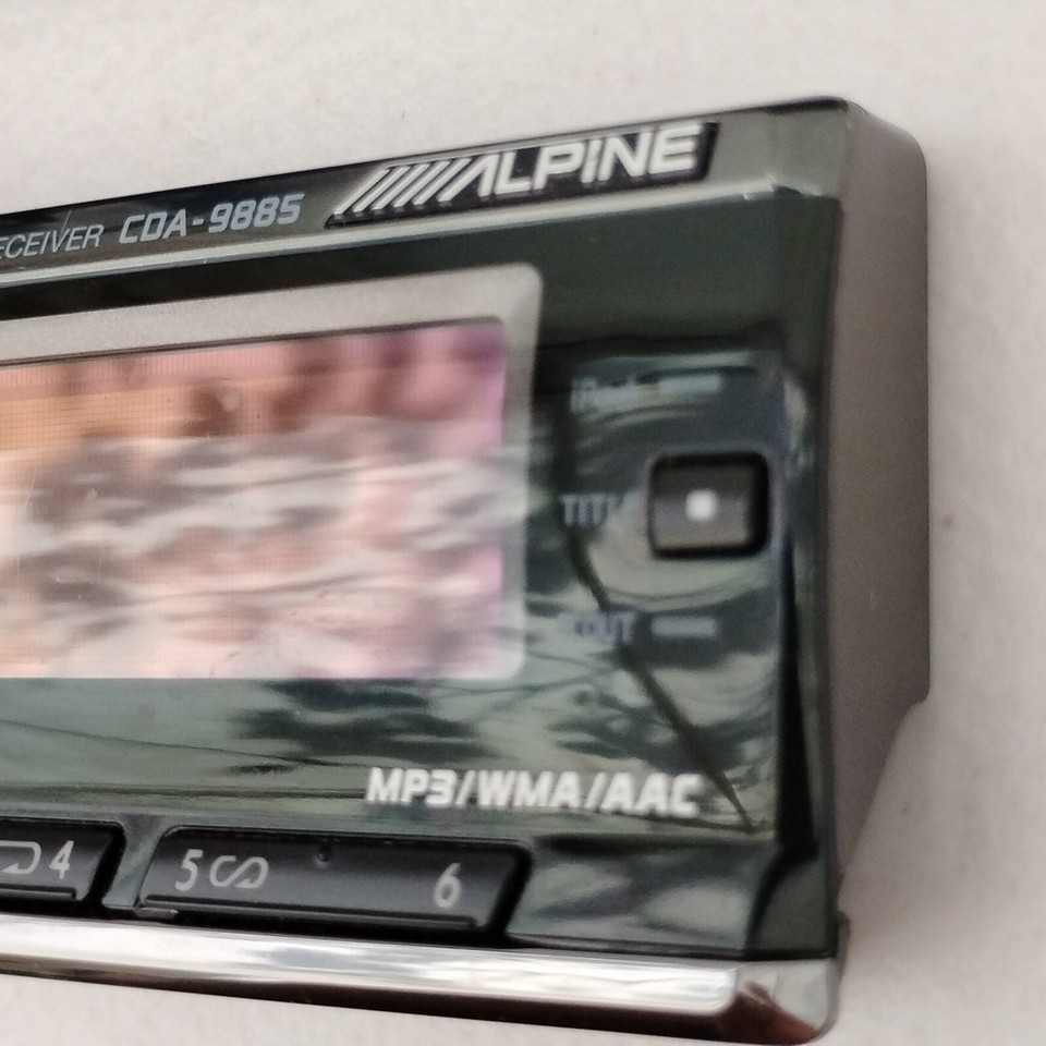 Alpine CDA 9885 Car Stereo AM/FM / CD Vintage (Video added) | eBay