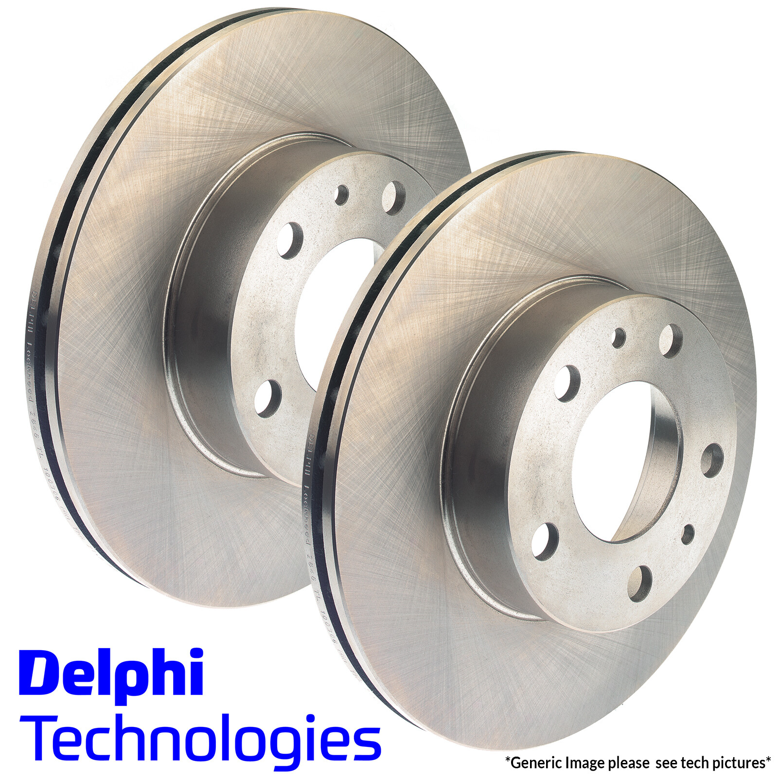 DELPHI FRONT BRAKE DISCS FOR CITROEN BERLINGO C3 C4 DS3 XSARA PICASSO ...