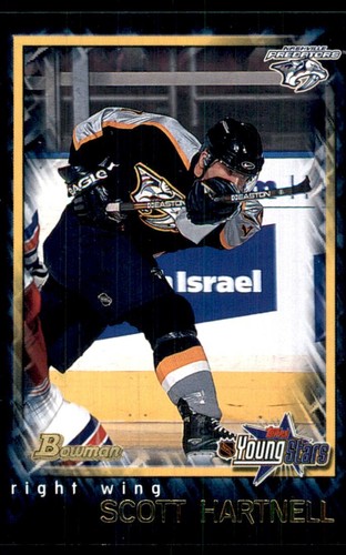 2001-02 Bowman YoungStars Scott Hartnell Nashville Predators #145 | eBay